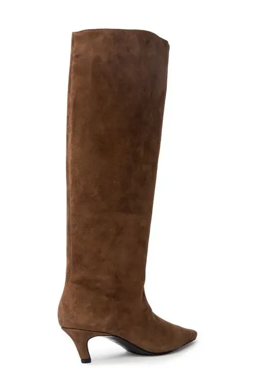BLACK SUEDE STUDIO Stass Slouch Boots - Brown