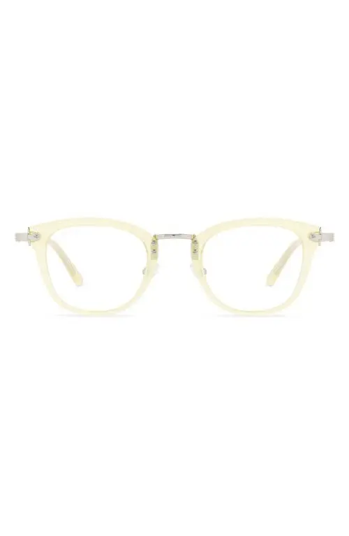 DIFF Rue 46mm Cat Eye Optical Glasses - Buttercream/clear