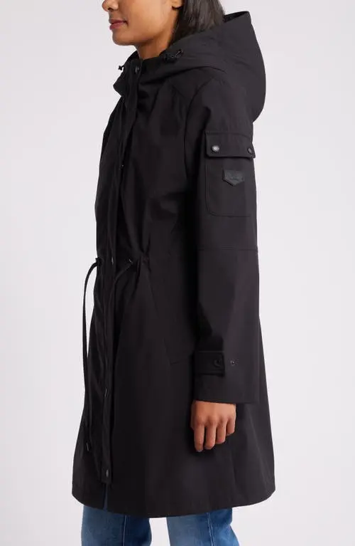 Sam Edelman Hooded Longline Parka - Black