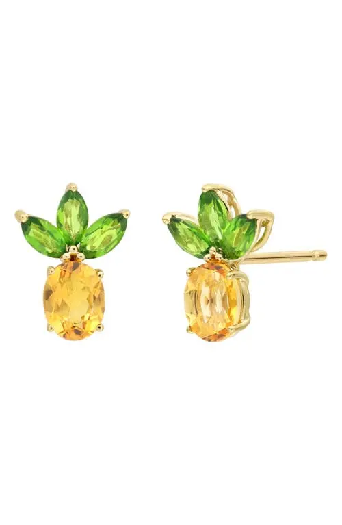 Bony Levy Pineapple Stud Earrings - 14k Yellow Gold
