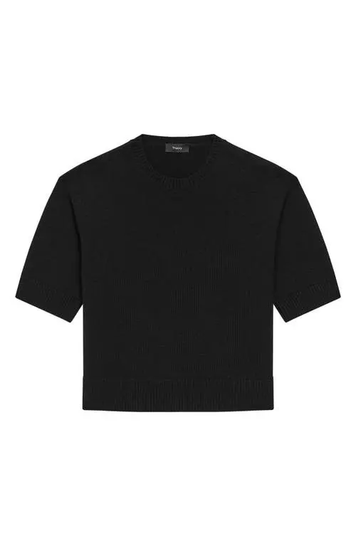 Theory Short Sleeve Cashmere Sweater