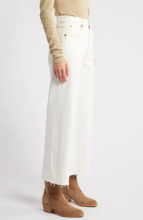 SLVRLAKE Grace High-waist Wide-leg Jeans - Natural White