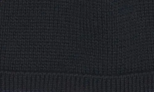 Moncler Tricolor Stripe Ribbed Wool Beanie - Navy Blue/navy Blue