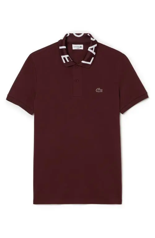 Lacoste Semi Fancy Slim Fit Piqué Knit Polo