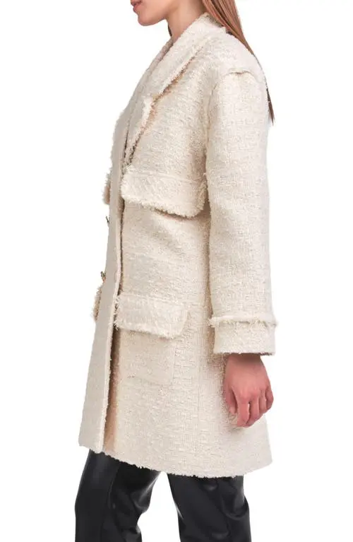 Endless Rose Double-breasted Tweed Coat