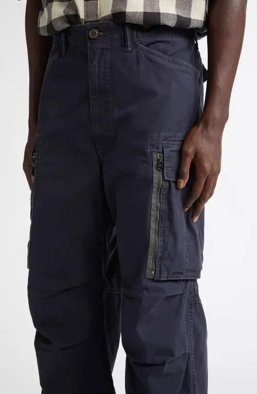 Double Rl Ranger Cotton Poplin Cargo Pants - Navy | Editorialist
