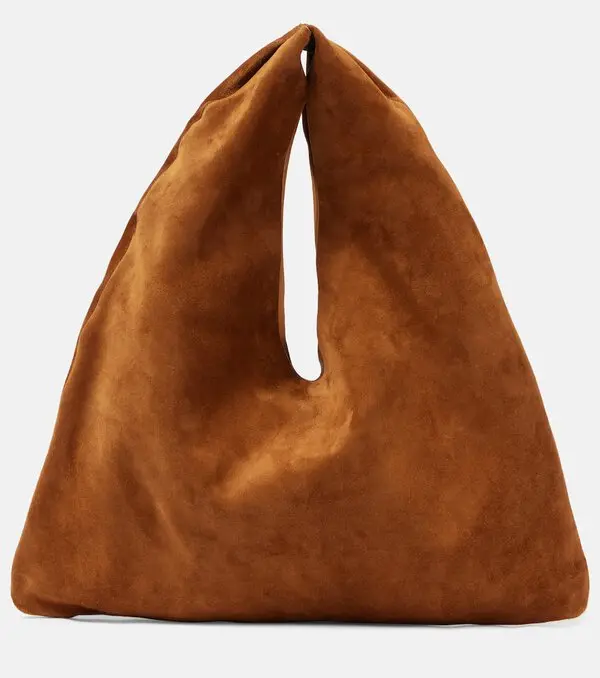 THE ROW Bindle Small Suede Tote Bag - Brown