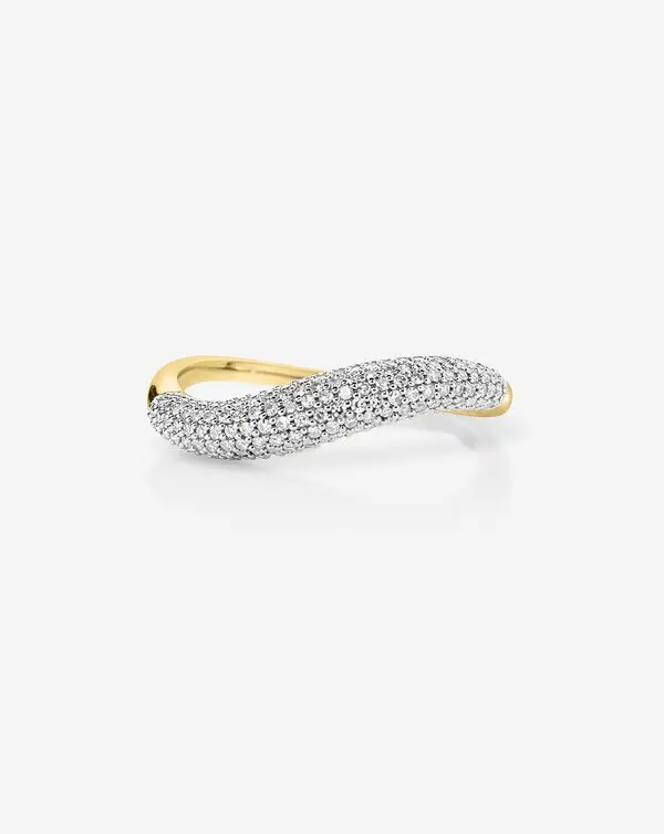 Ring Concierge Petite Pavé Movement Cloud Ring - One-color