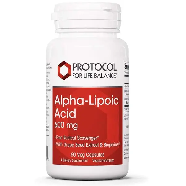PROTOCOL FOR LIFE BALANCE Protocol Alpha Lipoic Acid 600mg 60 Capsules - One-color