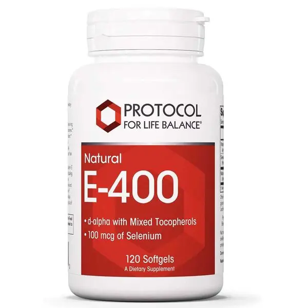 PROTOCOL FOR LIFE BALANCE Protocol E-400 Mt + Selenium 120 Softgels - One-color
