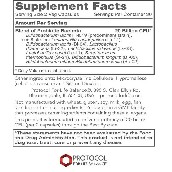 PROTOCOL FOR LIFE BALANCE Protocol Bifido Digest 60 Capsules