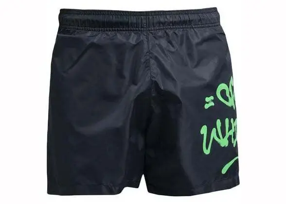 Off-White Graffiti Logo Swim Shorts