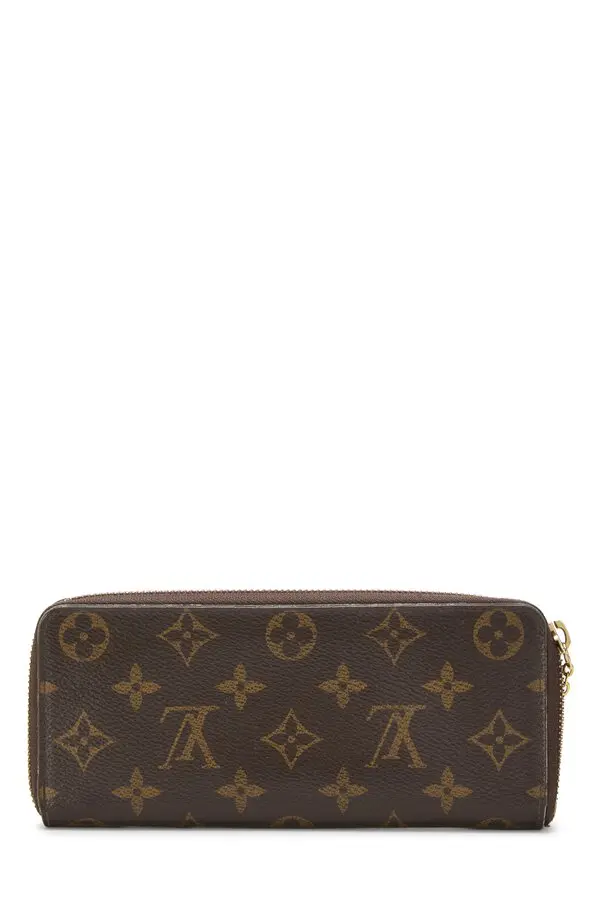 LOUIS VUITTON Monogram Canvas Flower Clemence Continental Wallet - Pink