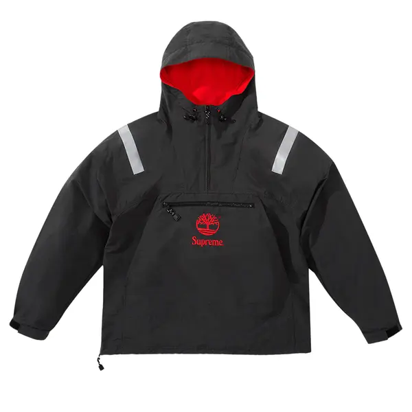 Supreme X Timberland Reflective Taping Anorak - Black