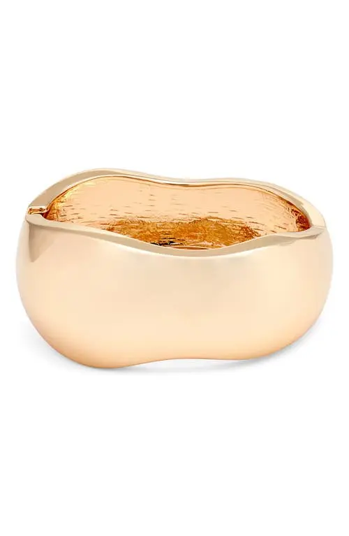 OPEN EDIT Puffy Wavy Bangle - Gold