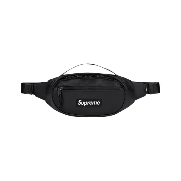 Supreme Leather Waist Bag - Black