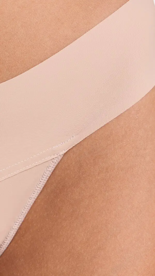 Hanky Panky Breathe Natural Thong 5 Pack - Taupe
