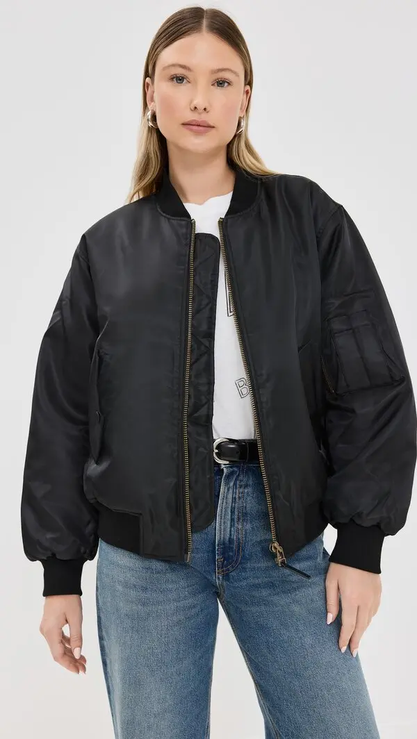 ANINE BING Leon Bomber Jacket - Black
