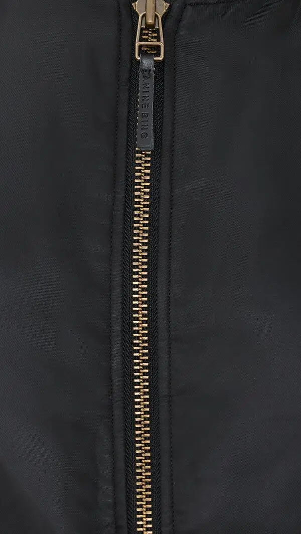 ANINE BING Leon Bomber Jacket - Black