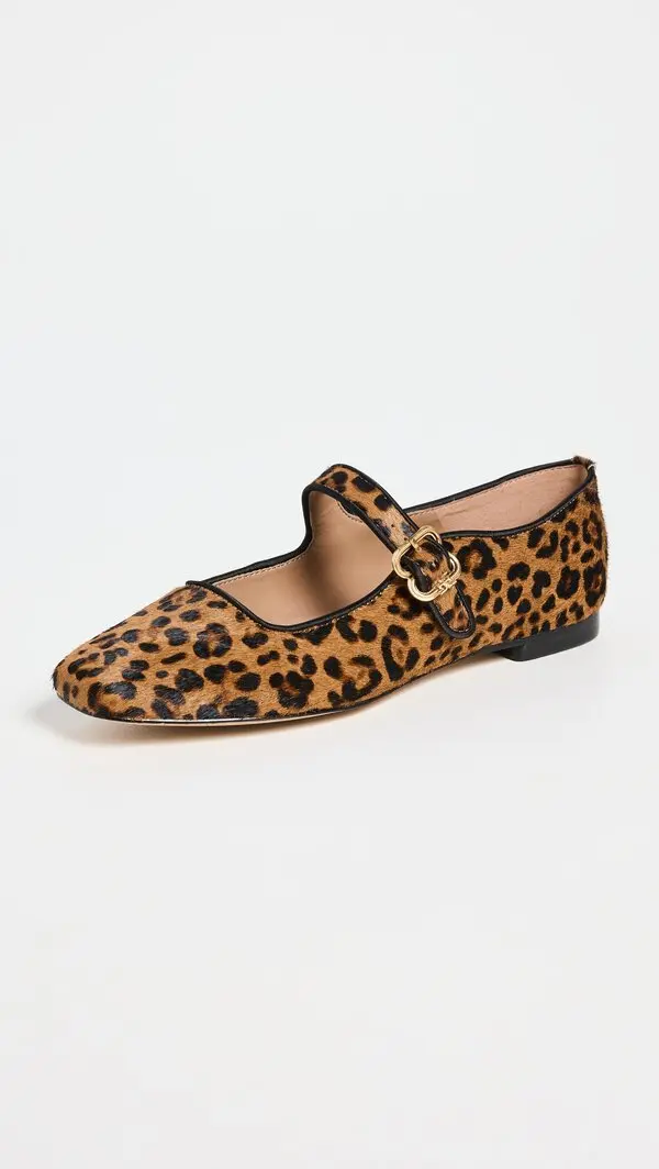 Sam Edelman Michaela Leopard Ballet Flats - Granada Tan