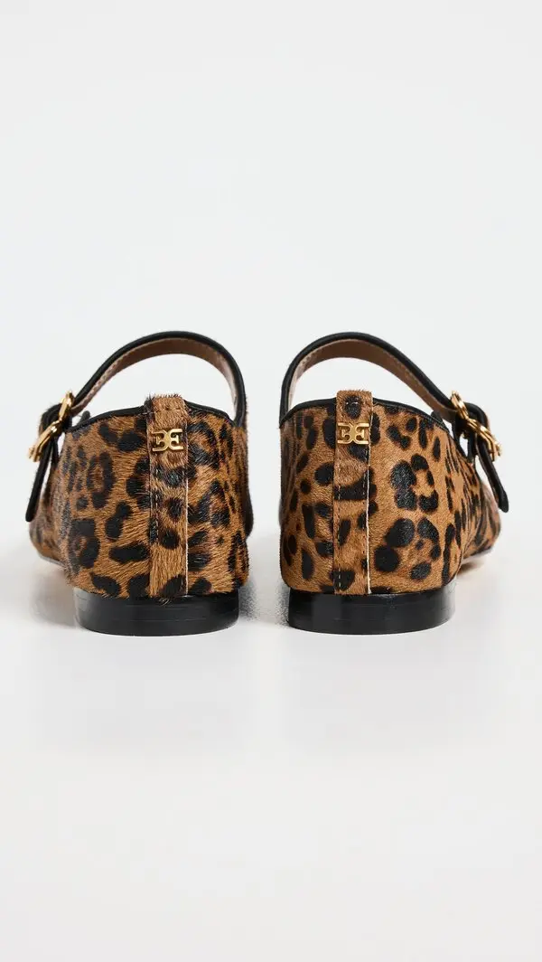Sam Edelman Michaela Leopard Ballet Flats - Granada Tan