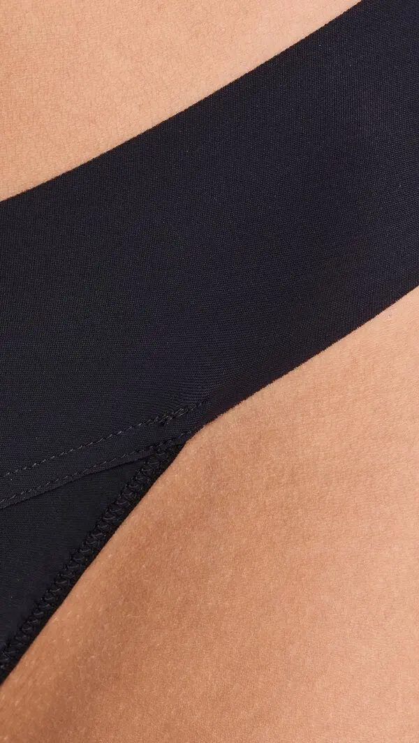 Hanky Panky Breathe Natural Thong 5 Pack - Black