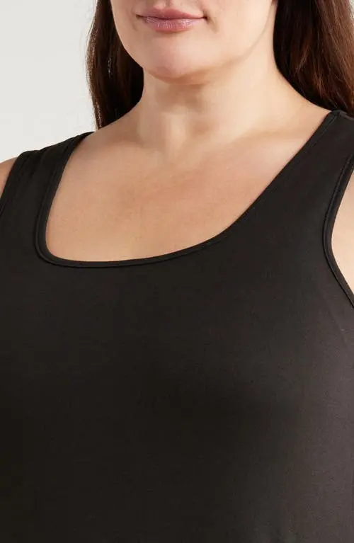 24SEVEN COMFORT APPAREL Maxi Tank Dress - Black