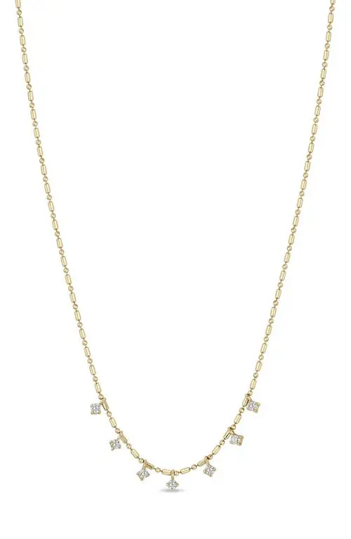 Zoe Chicco 14k Gold Diamond Charm Necklace - 14k Yellow Gold
