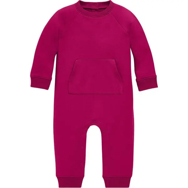PRIMARY Baby Sweatshirt Romper - Raspberry
