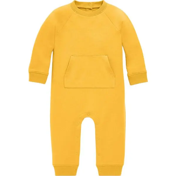 PRIMARY Baby Sweatshirt Romper - Sunflower