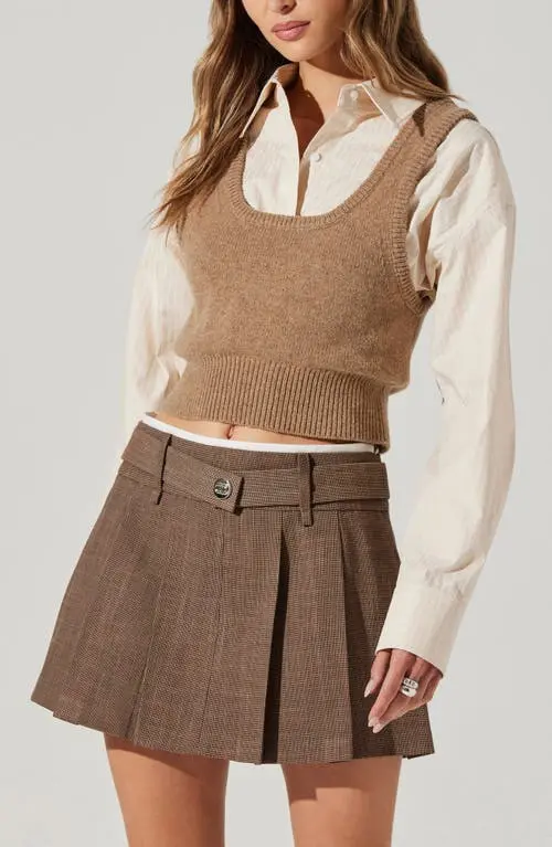 Astr The Label Eirwen Pleated Miniskirt