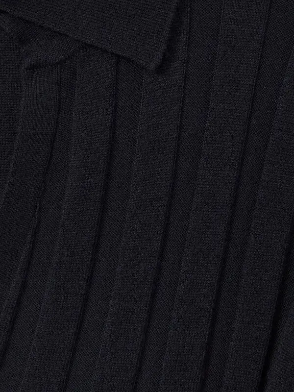 REISS Winnie Knitted Midi Dress