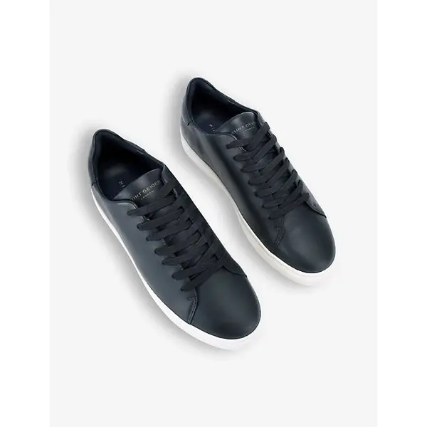 Kurt Geiger Logo-embossed Leather Low-top Trainers