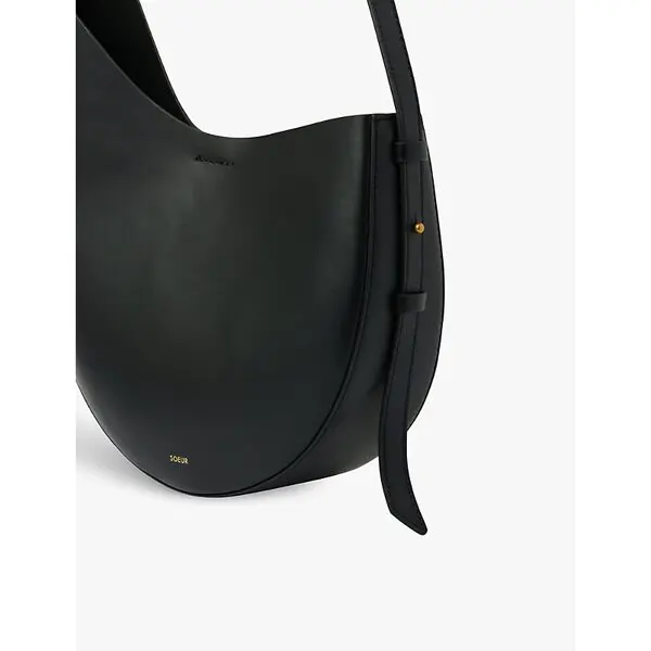 Soeur Winona Logo-embossed Leather Shoulder Bag - Noir