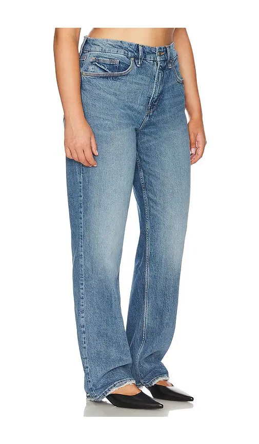 Good American Good 90s Straight Leg Jeans - Denim-medium