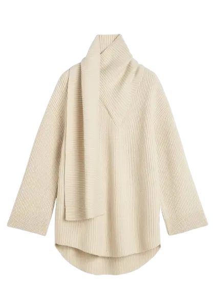TOTEME Funnel-neck Organza Blouse