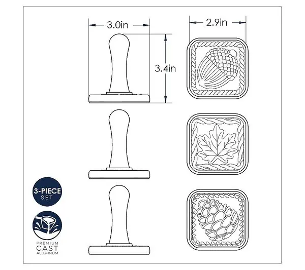 NORDICWARE Fall Forest Springerle Cookie Stamp S