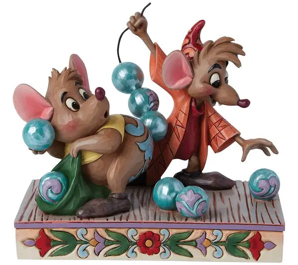 JIM SHORE Disney Traditions Jaq And Gus Figurine - One-color