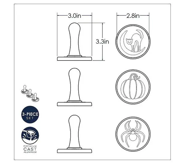 NORDICWARE Halloween Cookie Stamps