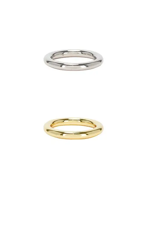 Shashi Connor Ring Set - Gold & Silver