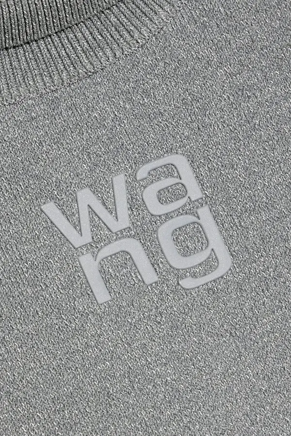 Alexander Wang Logo-print Knitted Mini Dress