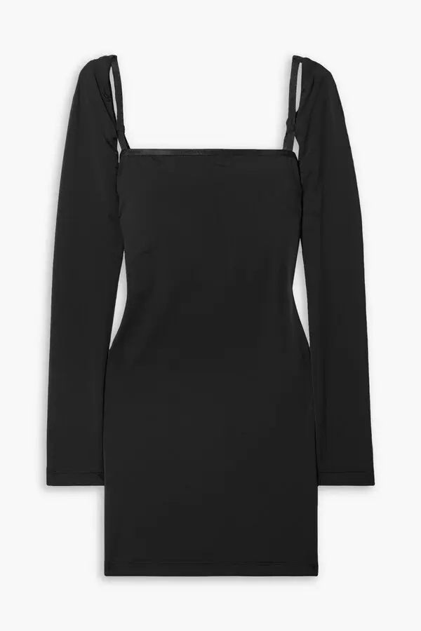 Alexander Wang Stretch-jersey Mini Dress - Black