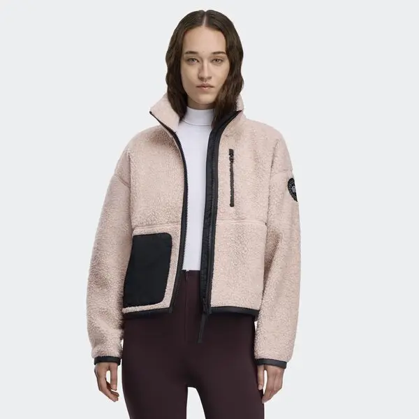Canada Goose Simcoe Zip Up Fleece Jacket - Lucent Rose