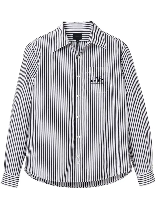 Marc Jacobs Striped Cotton Shirt - Black