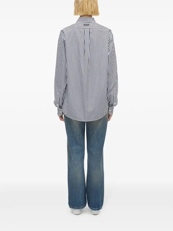 Marc Jacobs Striped Cotton Shirt - Black