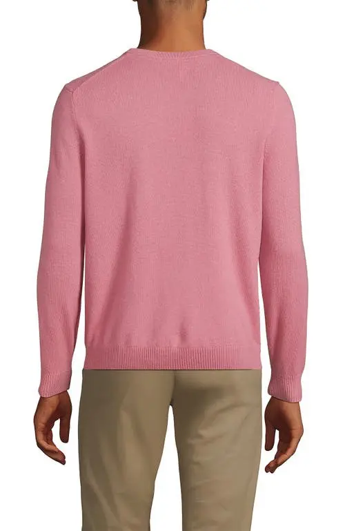 LANDS' END Fine Gauge Cashmere Sweater - Dark Shadow Pink