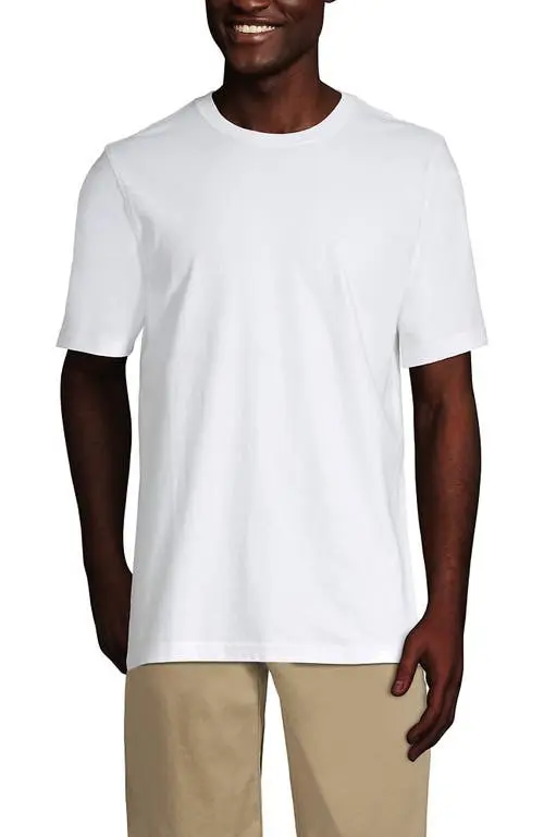 LANDS' END Super-t Short Sleeve T-shirt - White