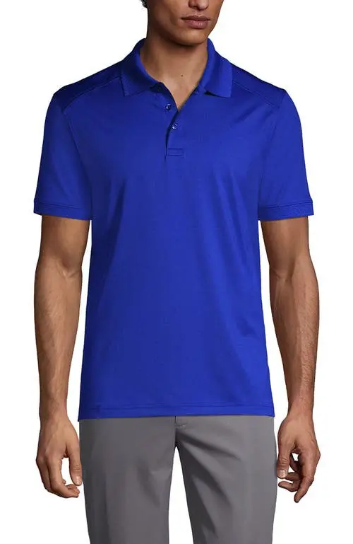 LANDS' END School Uniform Young Short Sleeve Rapid Dry Polo Shirt - Cobalt