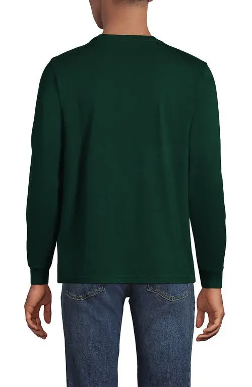 LANDS' END Super-t Long Sleeve T-shirt - Pine Valley