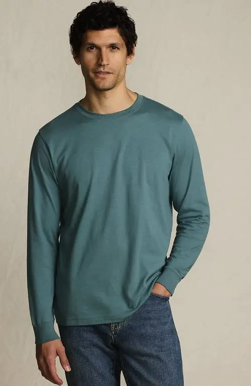 LANDS' END Super-t Long Sleeve T-shirt - Tourmaline